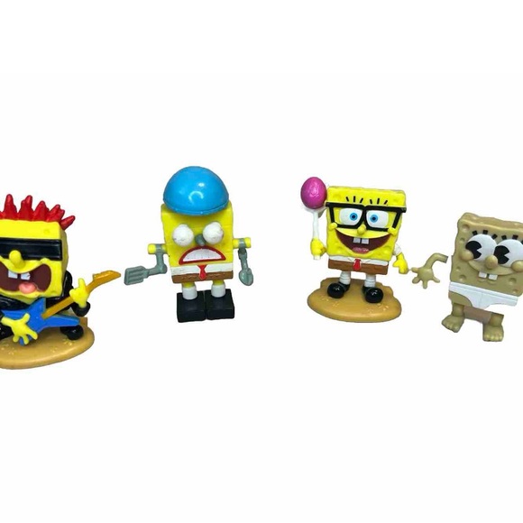Nickelodeon | Toys | Spongebob Squarepants 25 Mini Figure Set 4 Unique ...